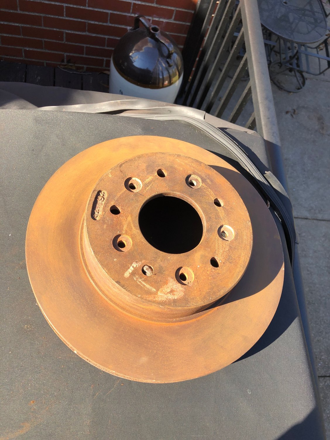 FS (For Sale) Brake rotors, been machined, has surface rust ...