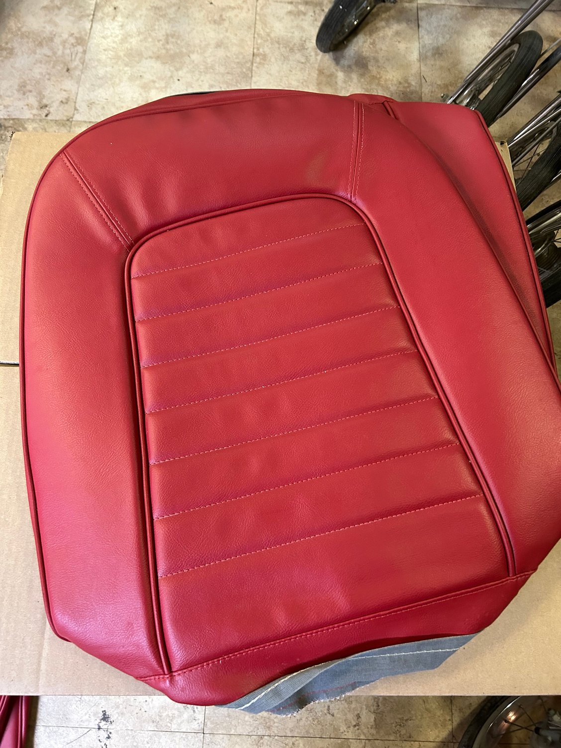 FS (For Sale) New Al Knoch 66 Corvette Vinyl Seat Covers Red ...