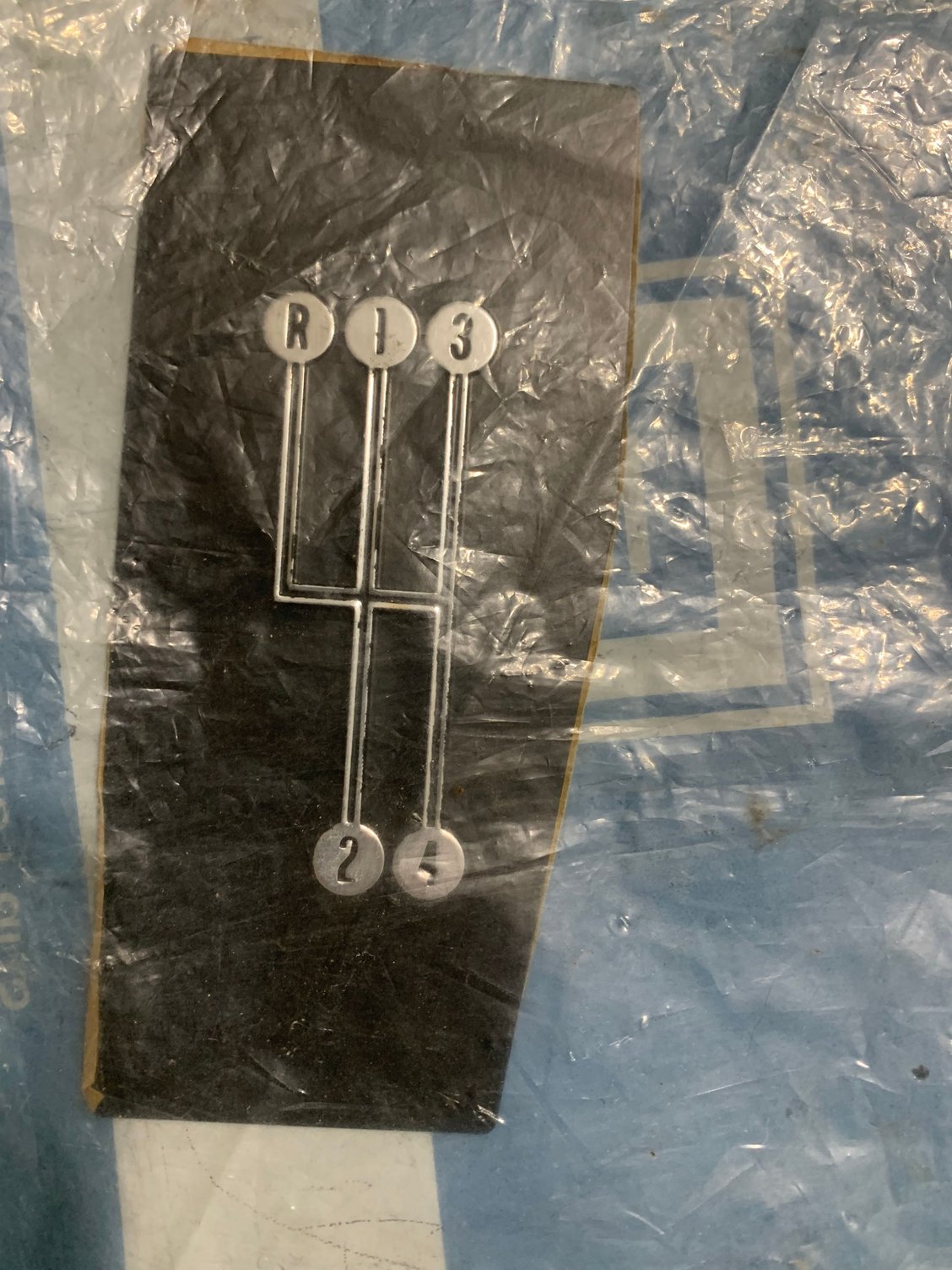 FS (For Sale) NOS 68-76 4-speed console shift indicator plate ...