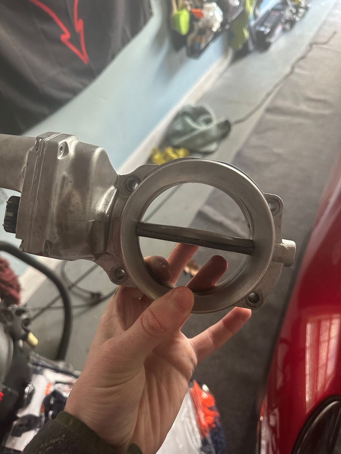 FS (For Sale) Mamo ported and painted silver blade throttle body ...