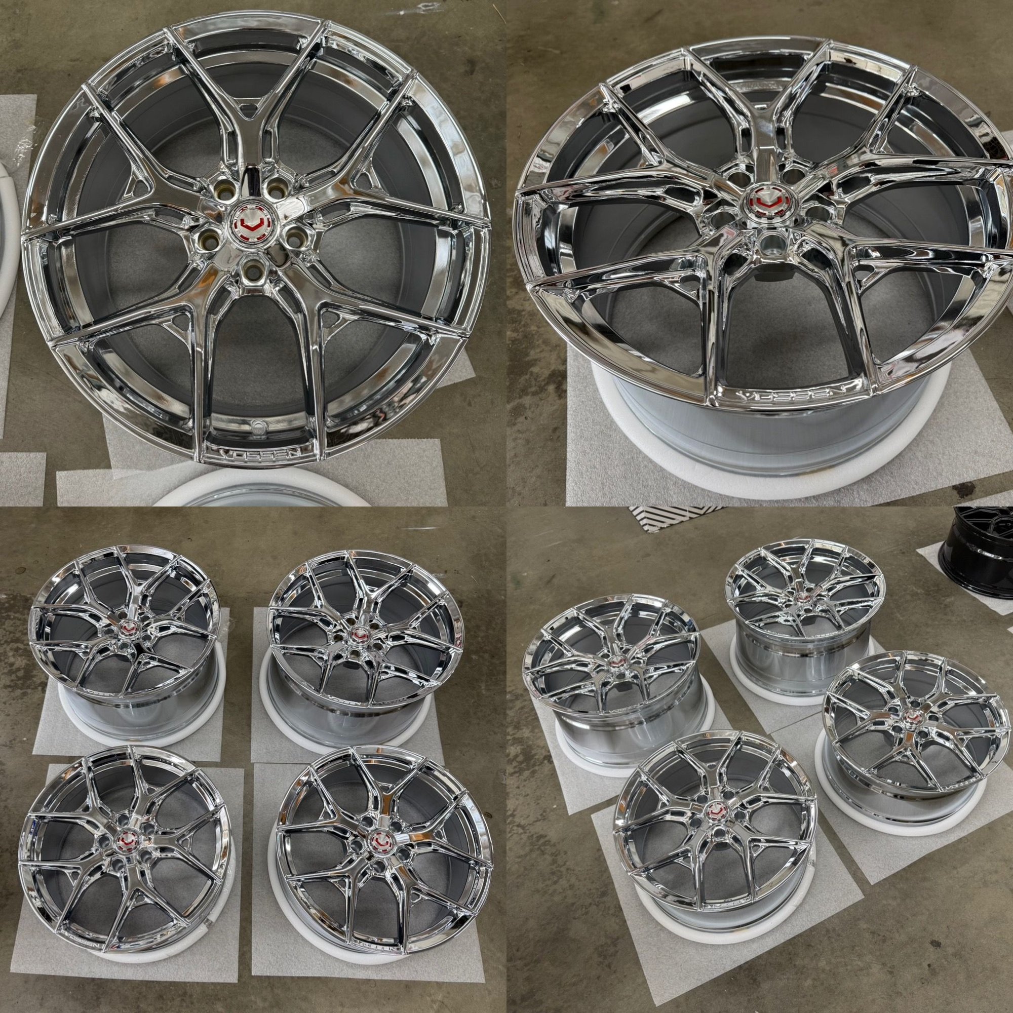 FS (For Sale) Exclusive Vossen HF-5 Chrome Plated Wheels for your Corvette C8 - By Motorsports ...