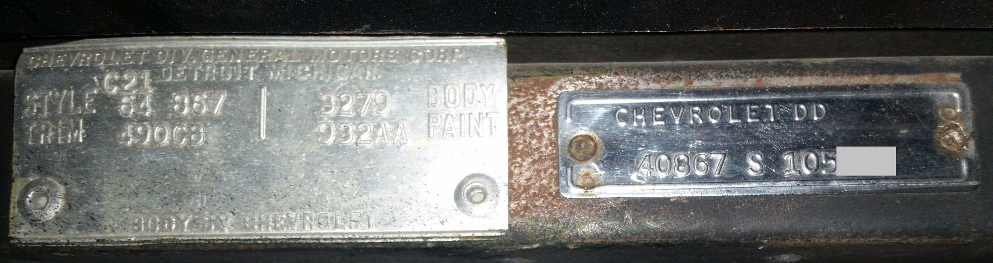 1964 Trim/VIN tag fraud/error - CorvetteForum - Chevrolet Corvette ...