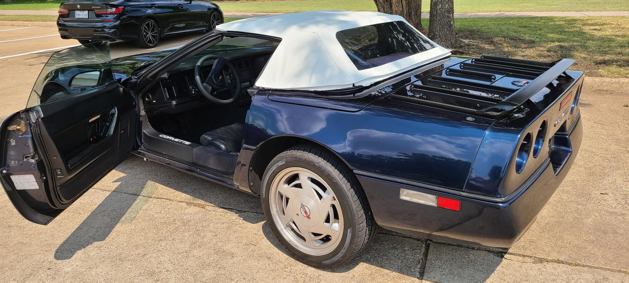 FS (For Sale) 89 Navy Blue C4 Convertible All Original 60k miles Dallas ...