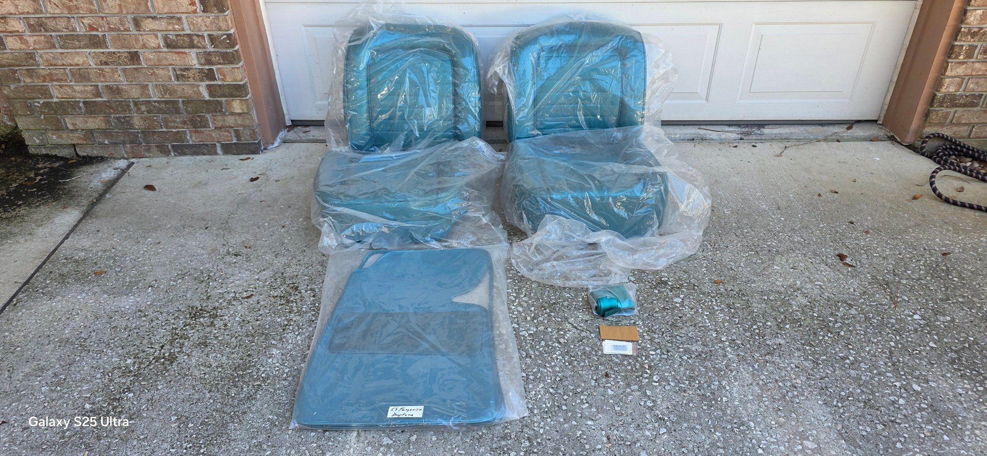FS (For Sale) New Al Knoch 1959 turquoise seats, mats and belts ...
