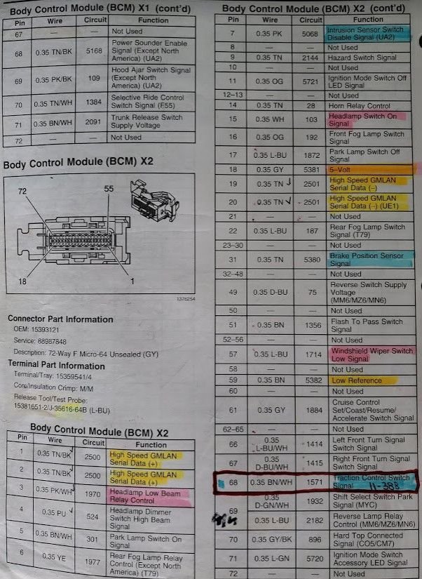 Z06 BCM - Help identifying connector X2 - CorvetteForum - Chevrolet ...