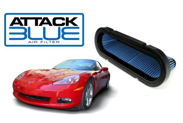 ZR1 ★Attack Blue Performance Air Filter LS3, LS7, LS9 - Free Cleaning ...