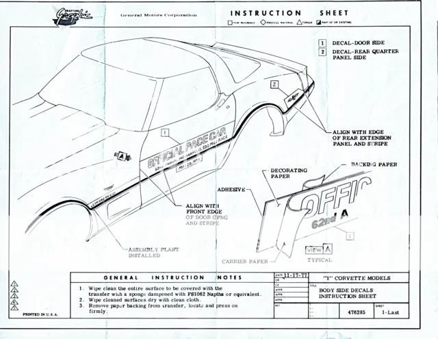 proper decal placement - CorvetteForum - Chevrolet Corvette Forum ...