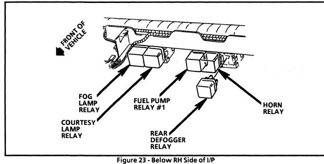Location of fuel pump relay. - CorvetteForum - Chevrolet Corvette Forum ...