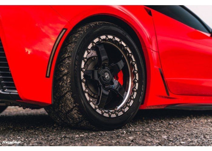 Forgestar D5 Drag Wheels Package Bundle (Corvette C7 Z06/ZR1 18x12 R ...