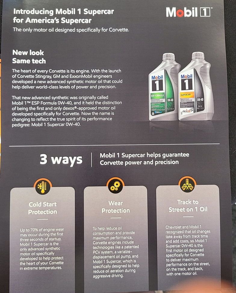 What engine oil for 2022 C8? - CorvetteForum - Chevrolet Corvette Forum ...