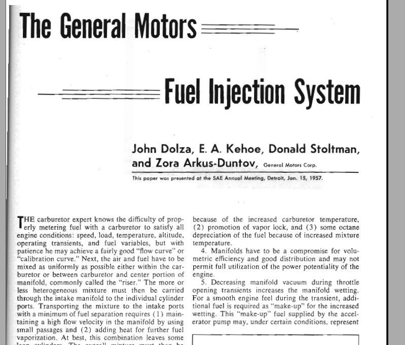 C1 Fuel Injection Chronology - CorvetteForum - Chevrolet Corvette Forum ...