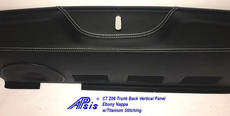 Apsis: C7 Trunk Side Panel & Back Vertical Panel in Ebony Nappa w ...