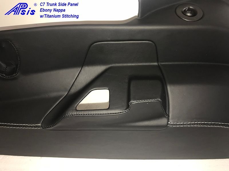 Apsis: C7 Trunk Side Panel & Back Vertical Panel in Ebony Nappa w ...