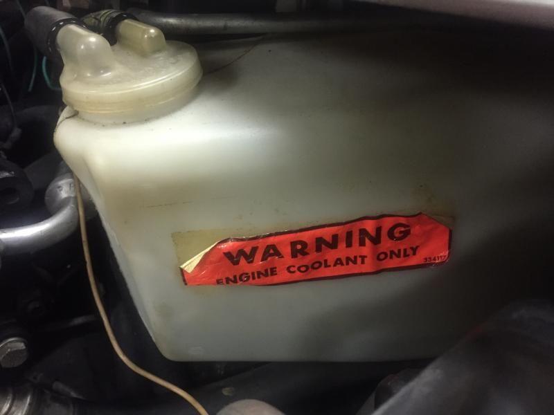 '73 coolant warning label location help - CorvetteForum - Chevrolet ...