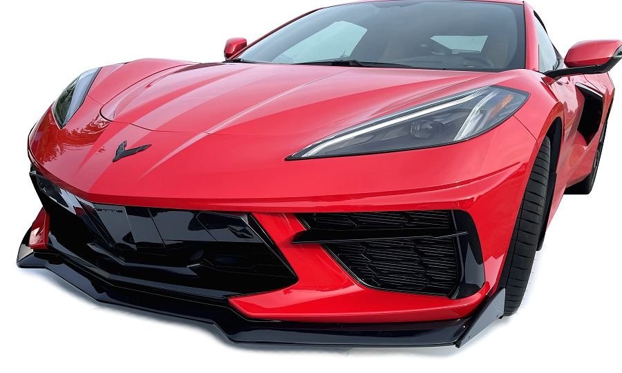 RPI's C8 Corvette 5VM Style Front Splitters in Paint/Carbon Fiber Now ...