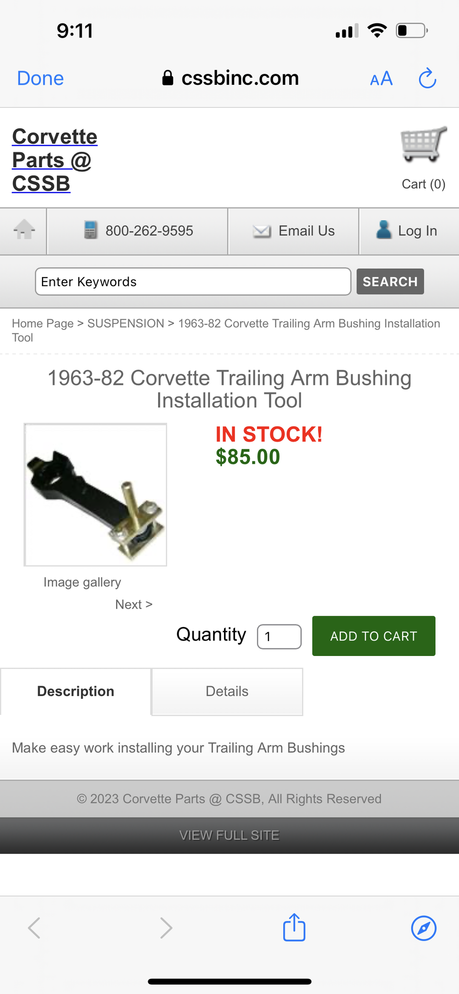 C2 Trailing Arm Bushing Tool - CorvetteForum - Chevrolet Corvette Forum ...