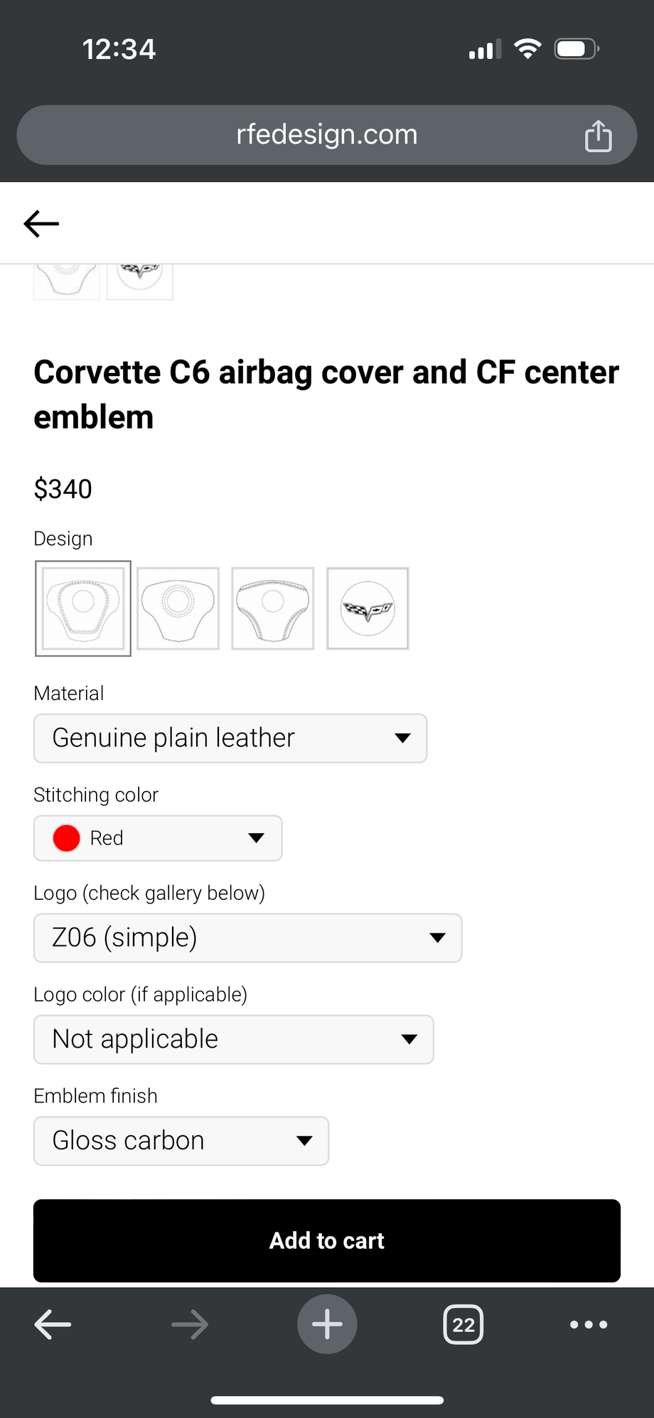 FS (For Sale) Like new RFE Design Steering Wheel & Airbag Cover ...