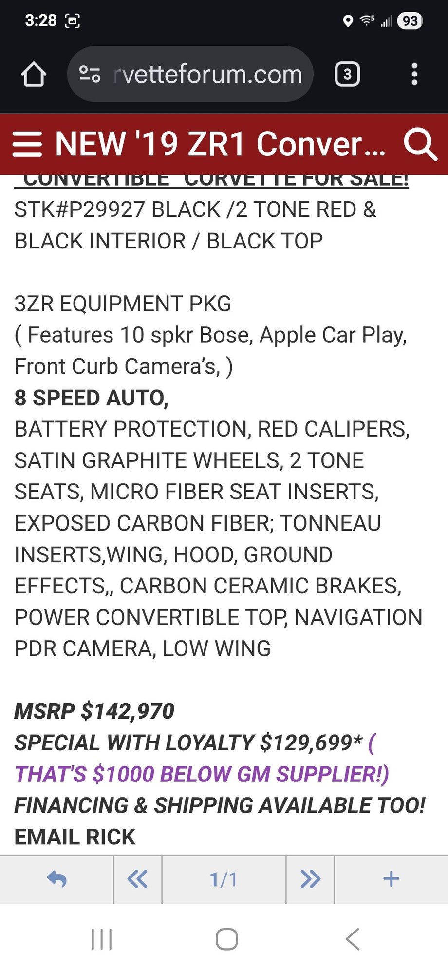 Turned down an MSRP allocation - Page 3 - CorvetteForum - Chevrolet ...