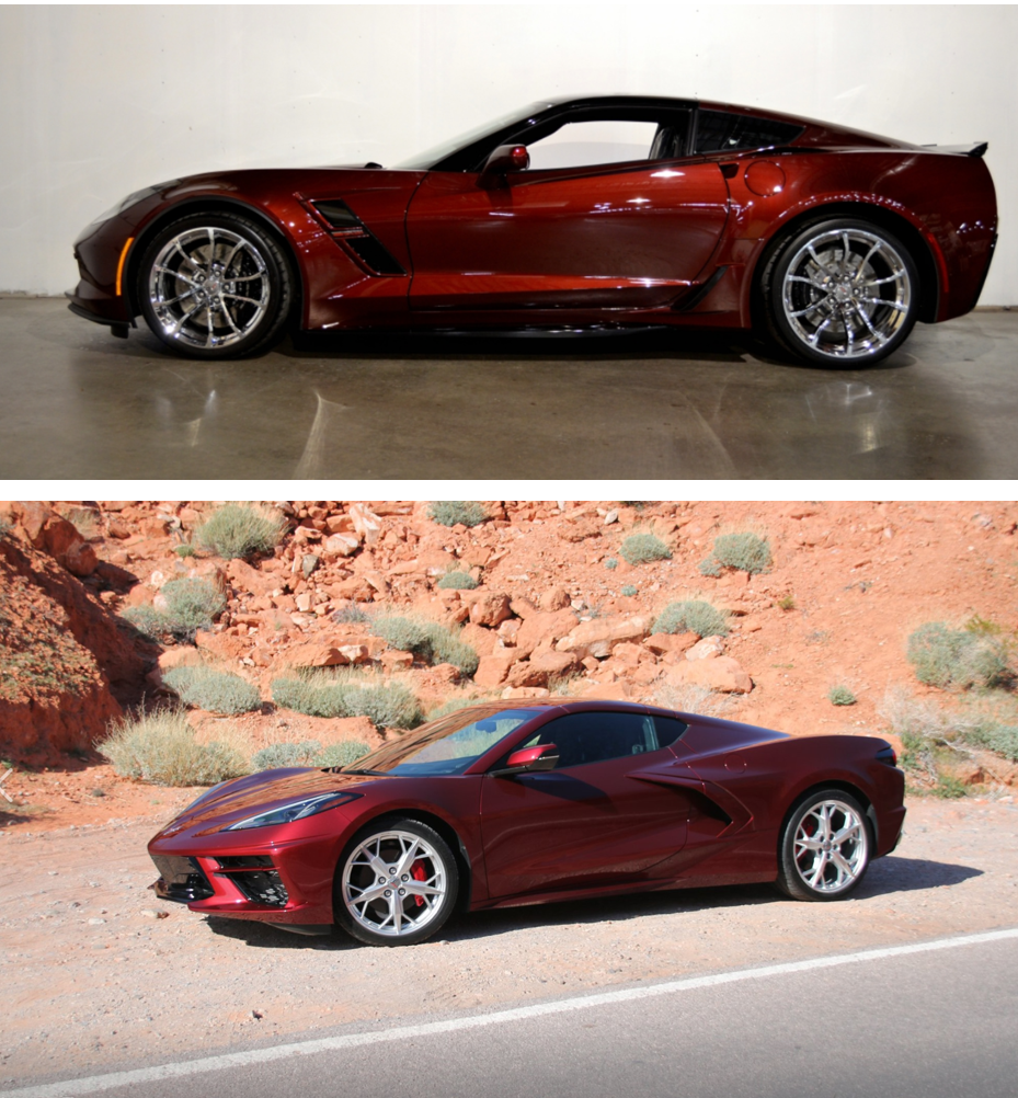 The C7 side profile is much nicer vs C8 - Page 2 - CorvetteForum ...