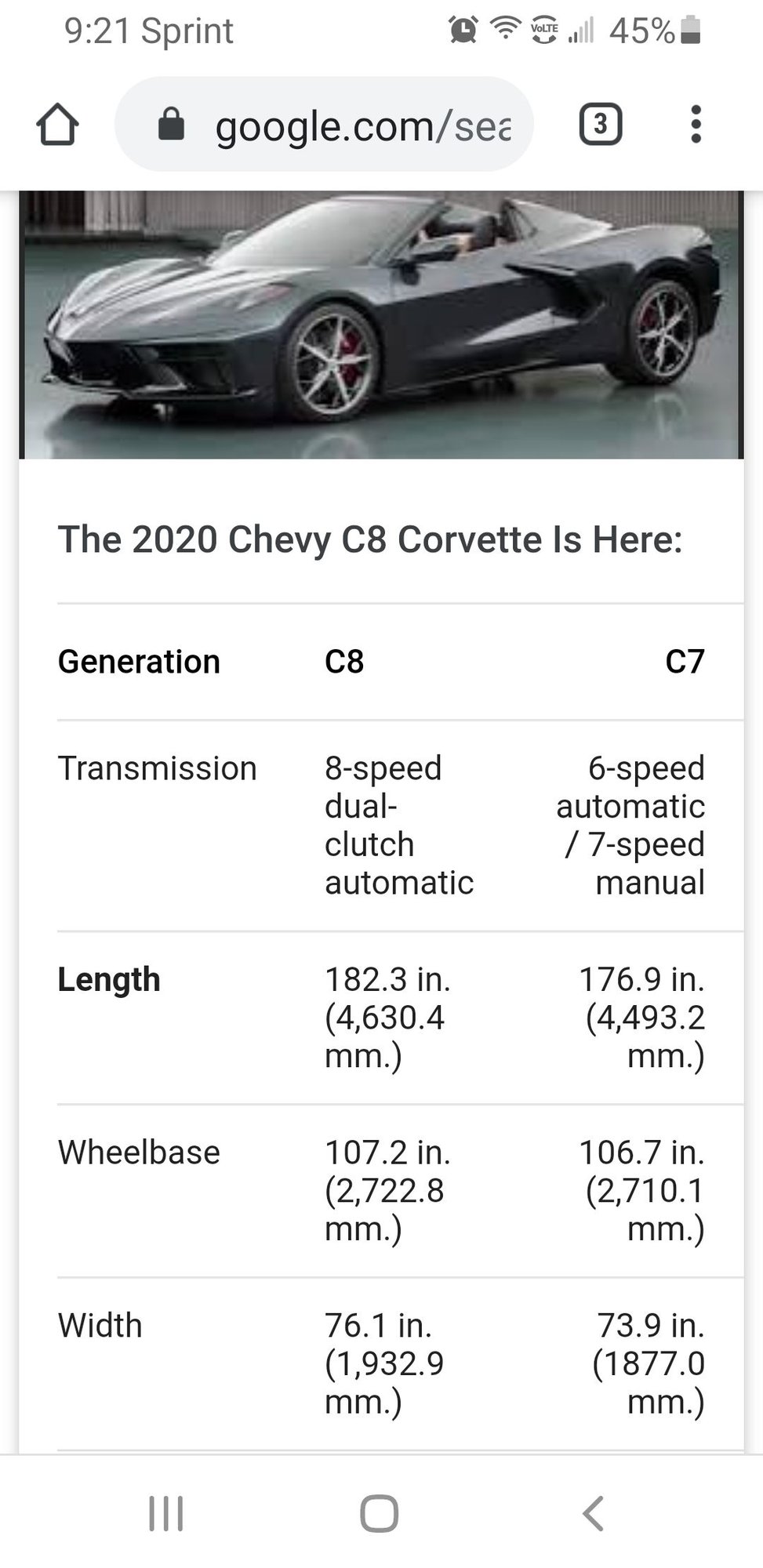 Pictures of C6 vs C7 vs C8 size difference? - CorvetteForum - Chevrolet ...