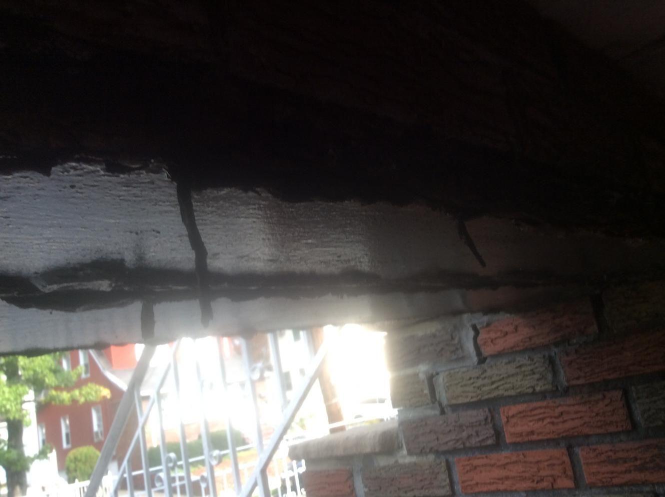 Help with Brick Steel Lintel Support Rust and Leak - DoItYourself.com ...