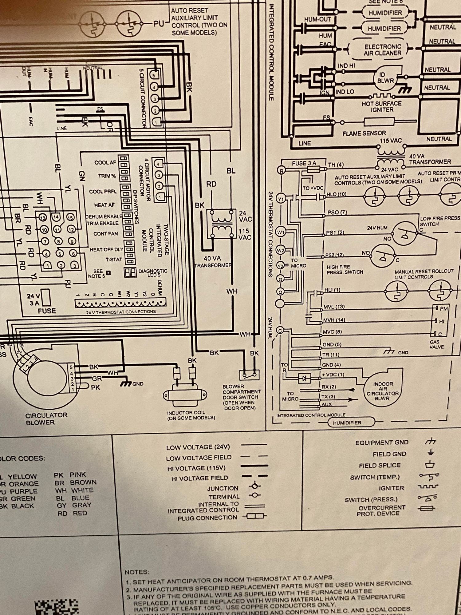 Aprilaire 600A humidifier wiring help, please - DoItYourself.com ...
