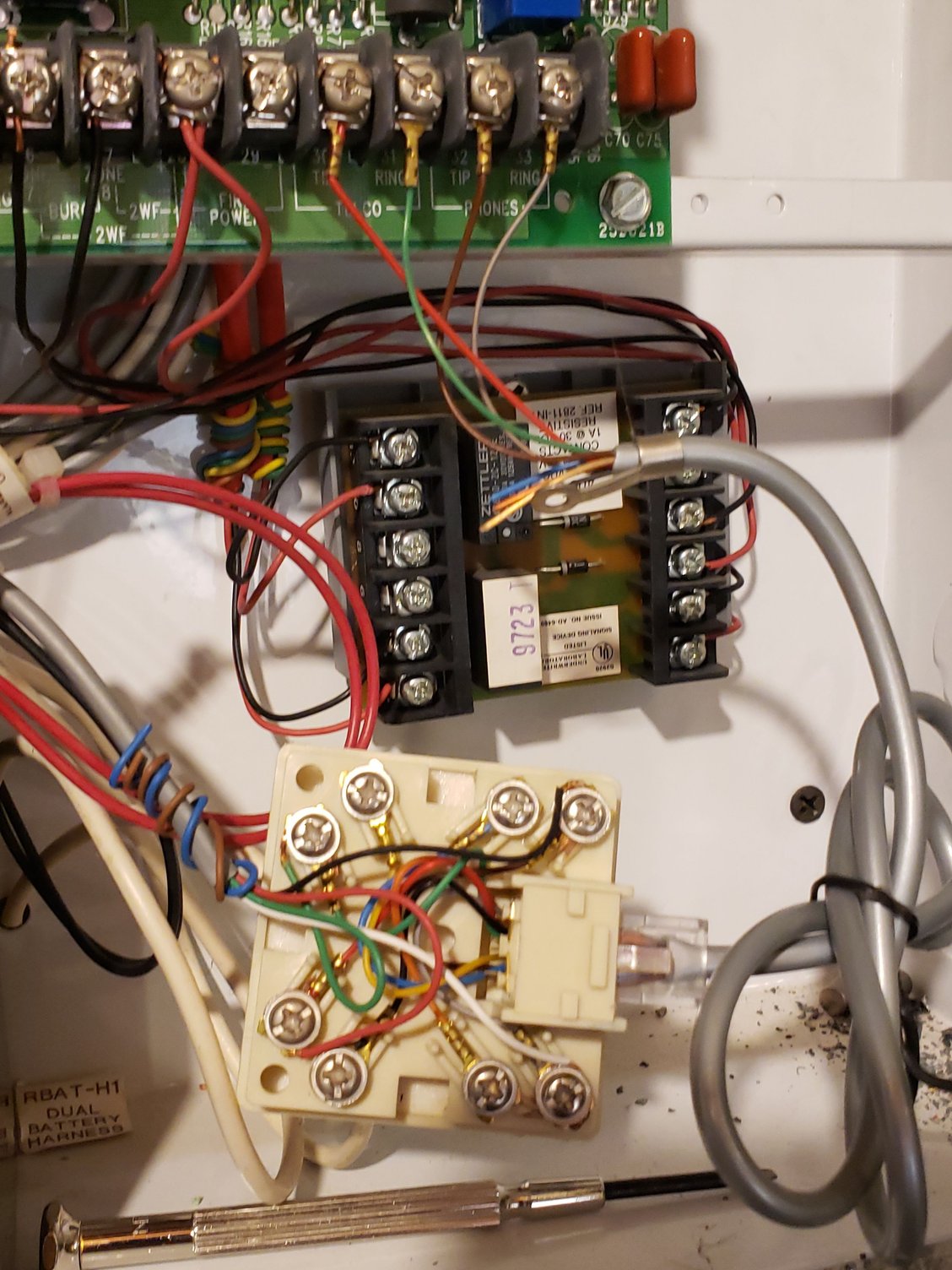 Fixing a communications failure on panel- Need to switch wiring to ...