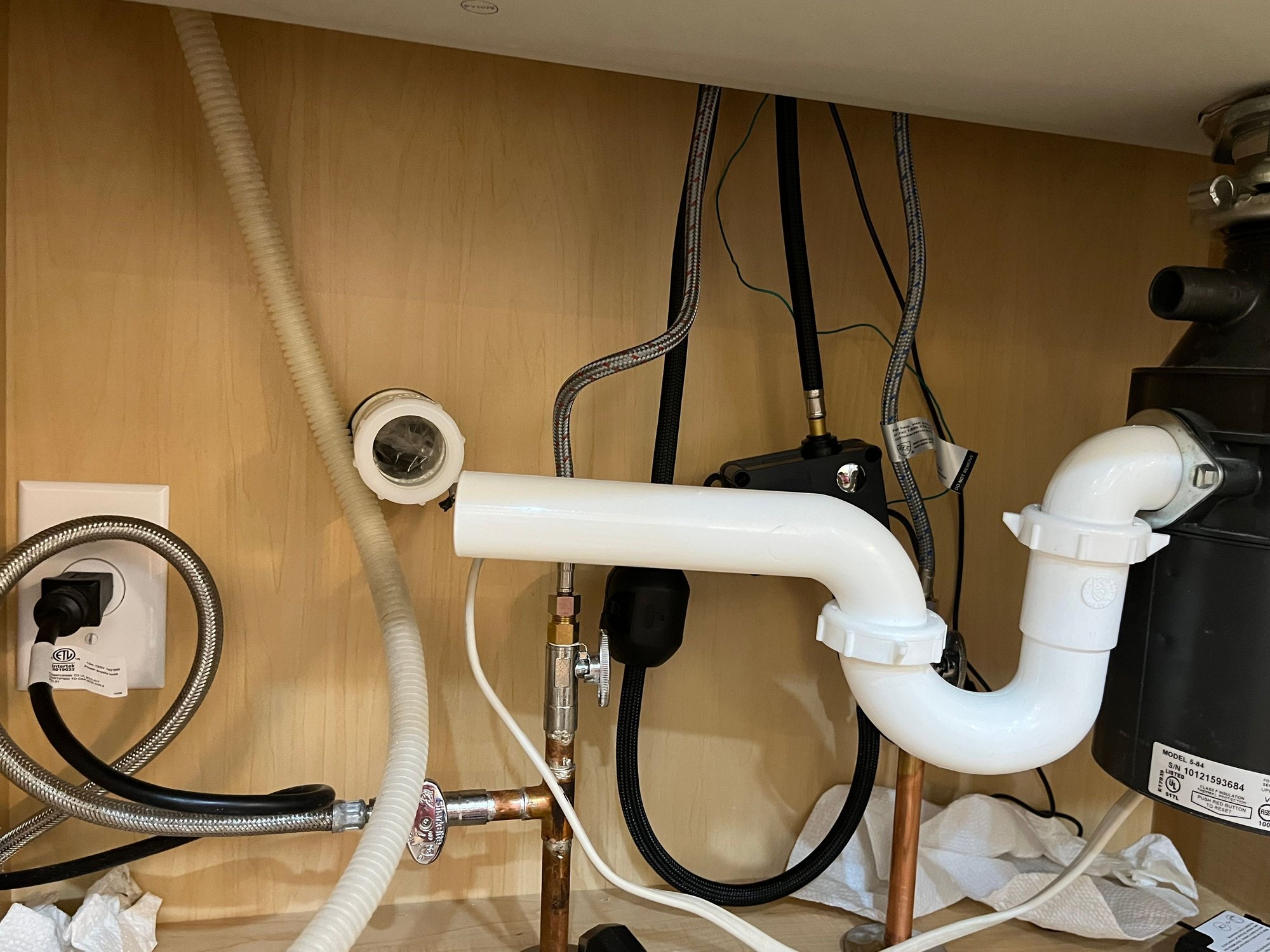 Drain Is higher than garbage disposal outlet - DoItYourself.com ...
