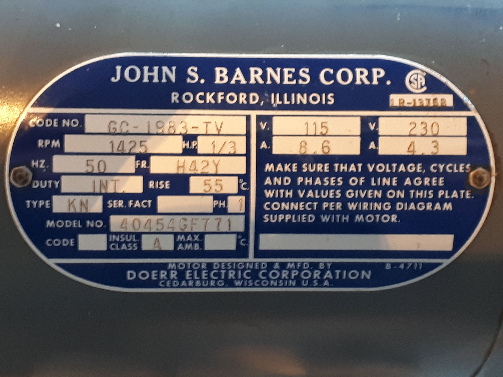 Doerr LR-13758 motor short - DoItYourself.com Community Forums