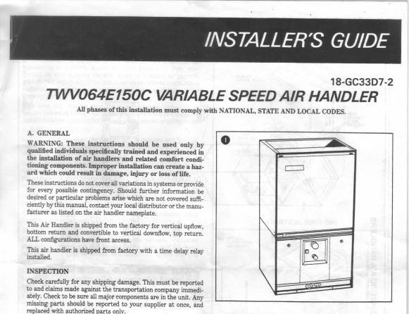 Trane XL 1200 heat pump fan stays on - DoItYourself.com Community Forums