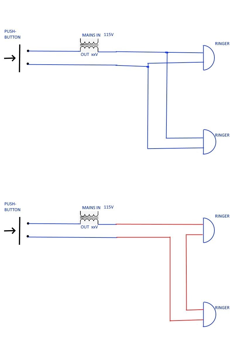 Running two doorbells on a single switch - DoItYourself.com Community ...