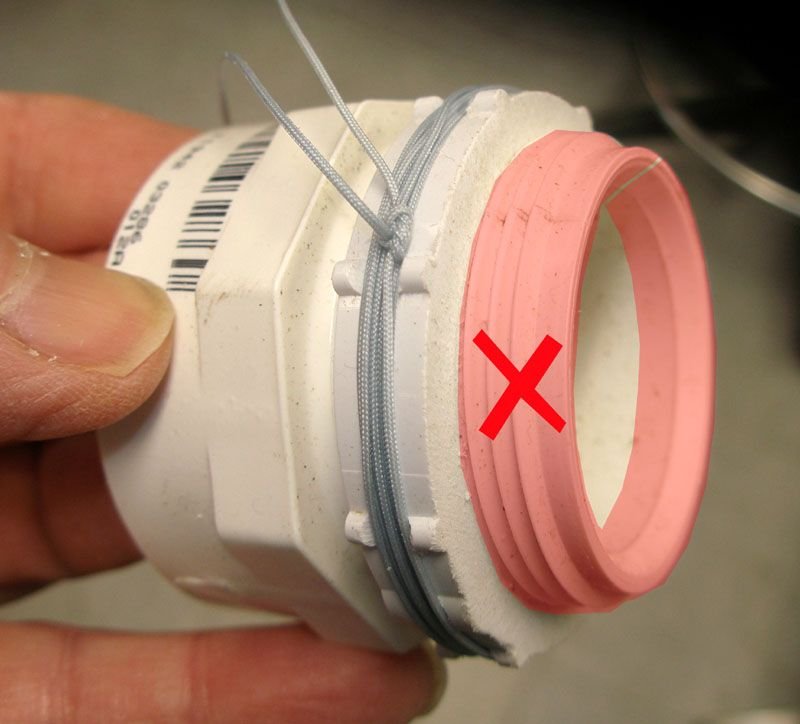 How do you join PVC pipe to old hub of cast iron fitting ...