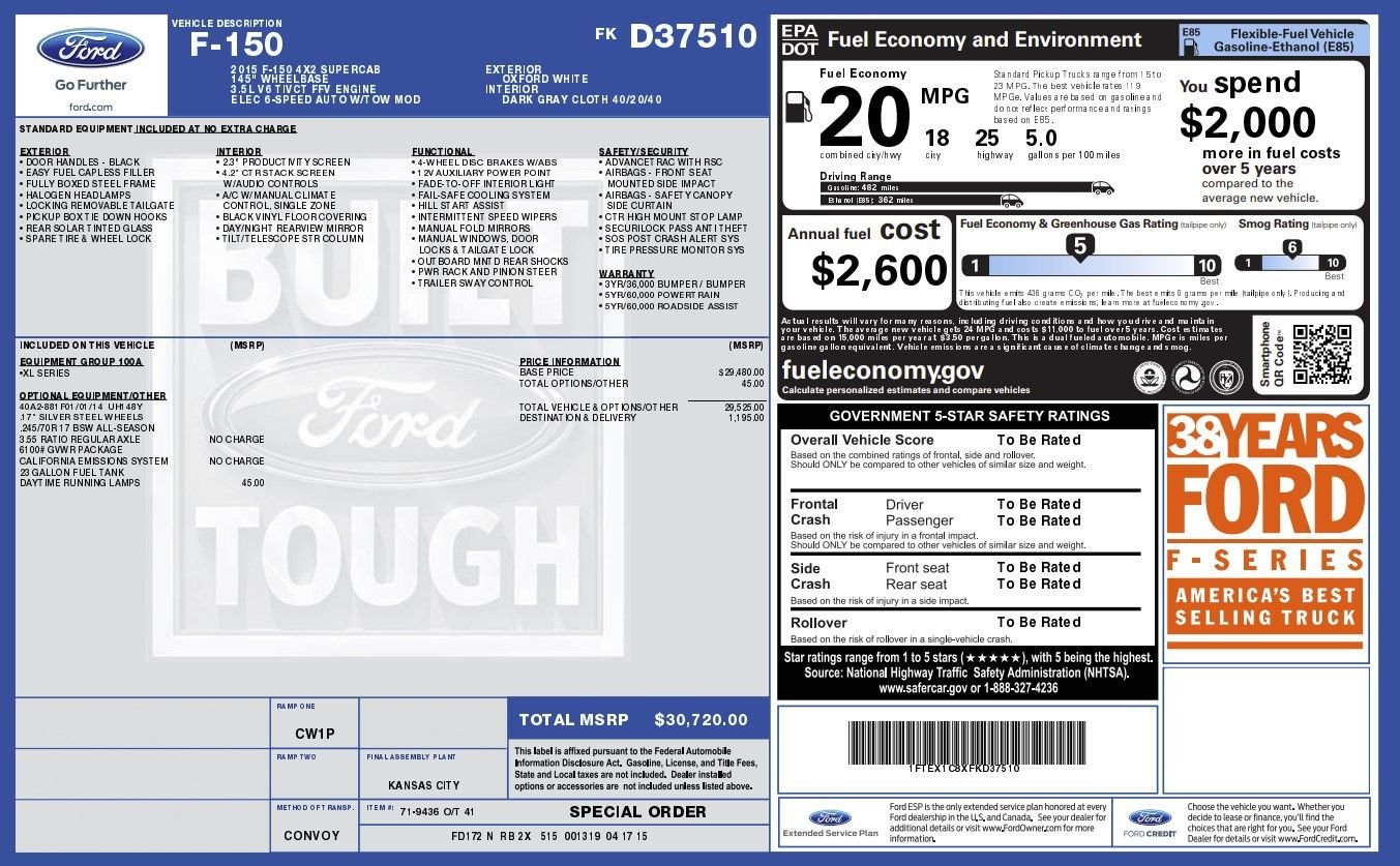 Window sticker lookup - Page 3 - Ford F150 Forum - Community of Ford ...