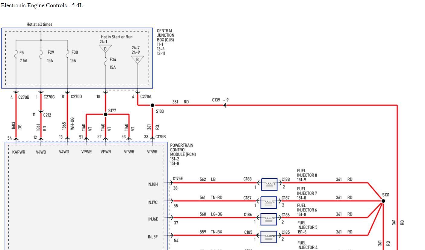 R203 relay : what are the sub circuits ? Pcm relay - Ford F150 Forum ...
