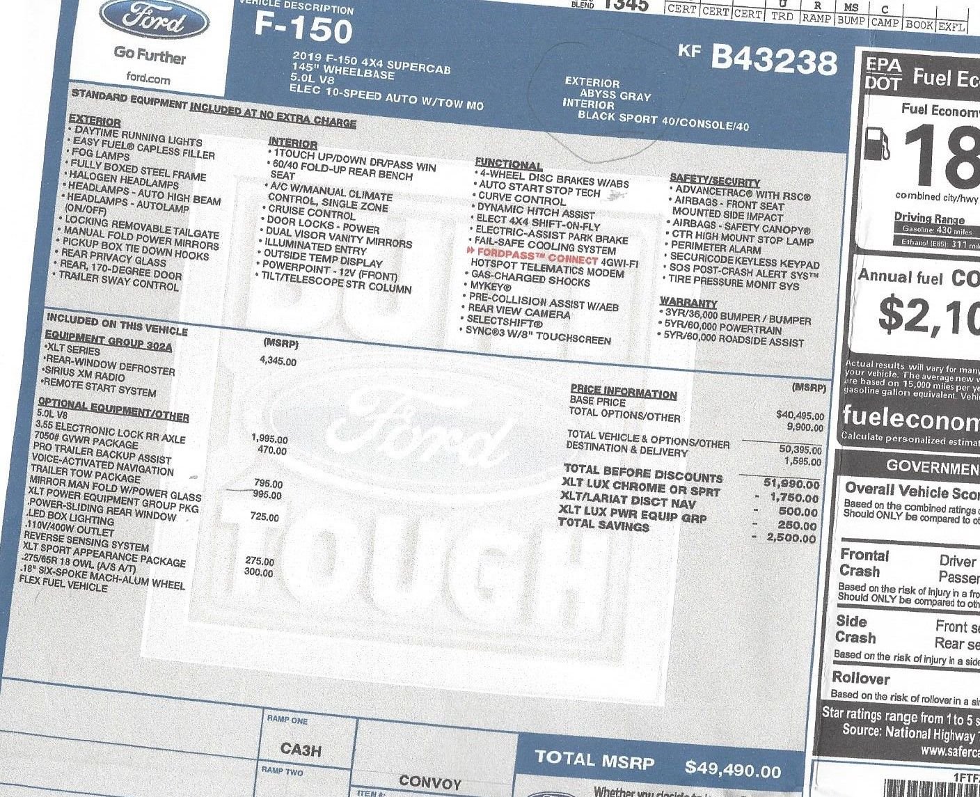 Just tell us your under invoice price paid. - Page 996 - Ford F150 ...