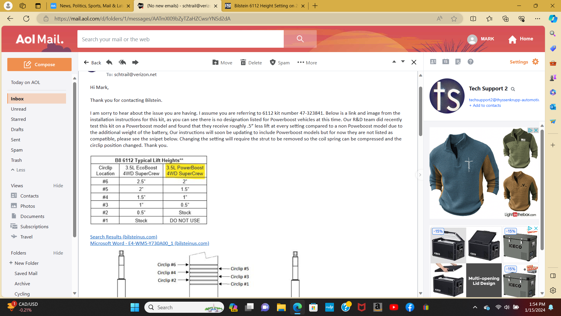 Bilstein 6112 Height Setting on 2022 Powerboost - Ford F150 Forum ...