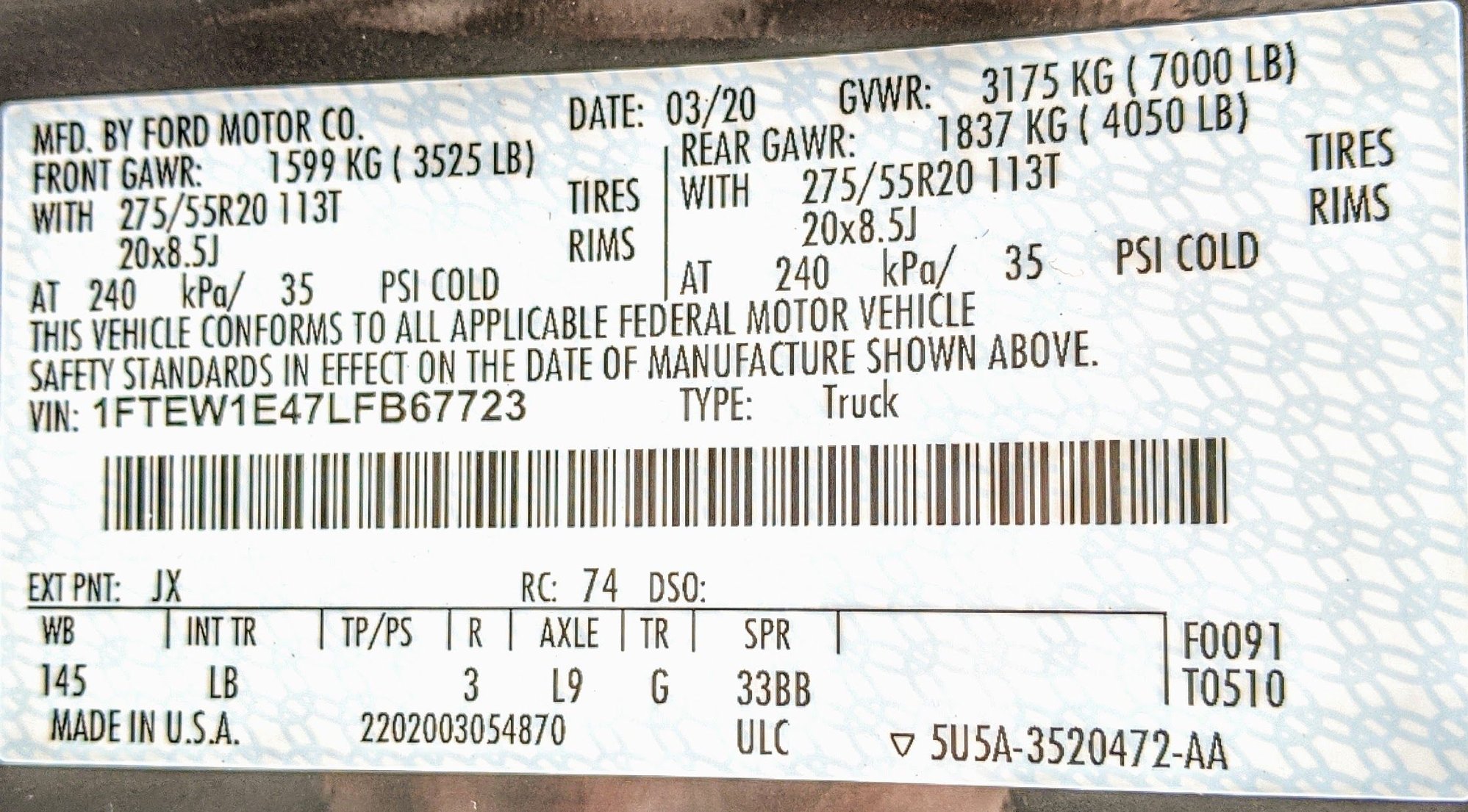 Payload Sticker - Page 2 - Ford F150 Forum - Community of Ford Truck Fans