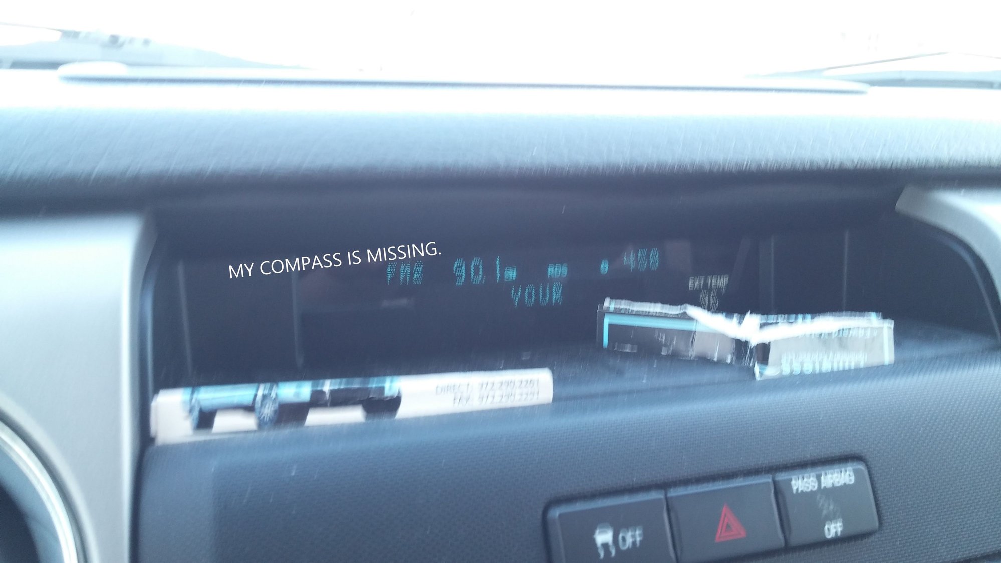 My compass dissappeared - Ford F150 Forum - Community of Ford Truck Fans