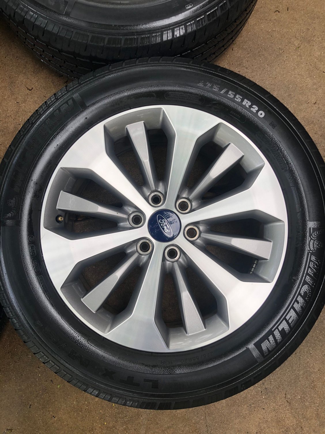 Texas OEM 2017 20" STX Alloy Wheels and Michelin LTX M/S2 - Ford F150 ...