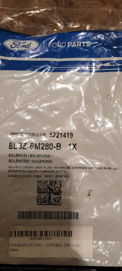 VCT solenoid part #'s - Ford F150 Forum - Community of Ford Truck Fans