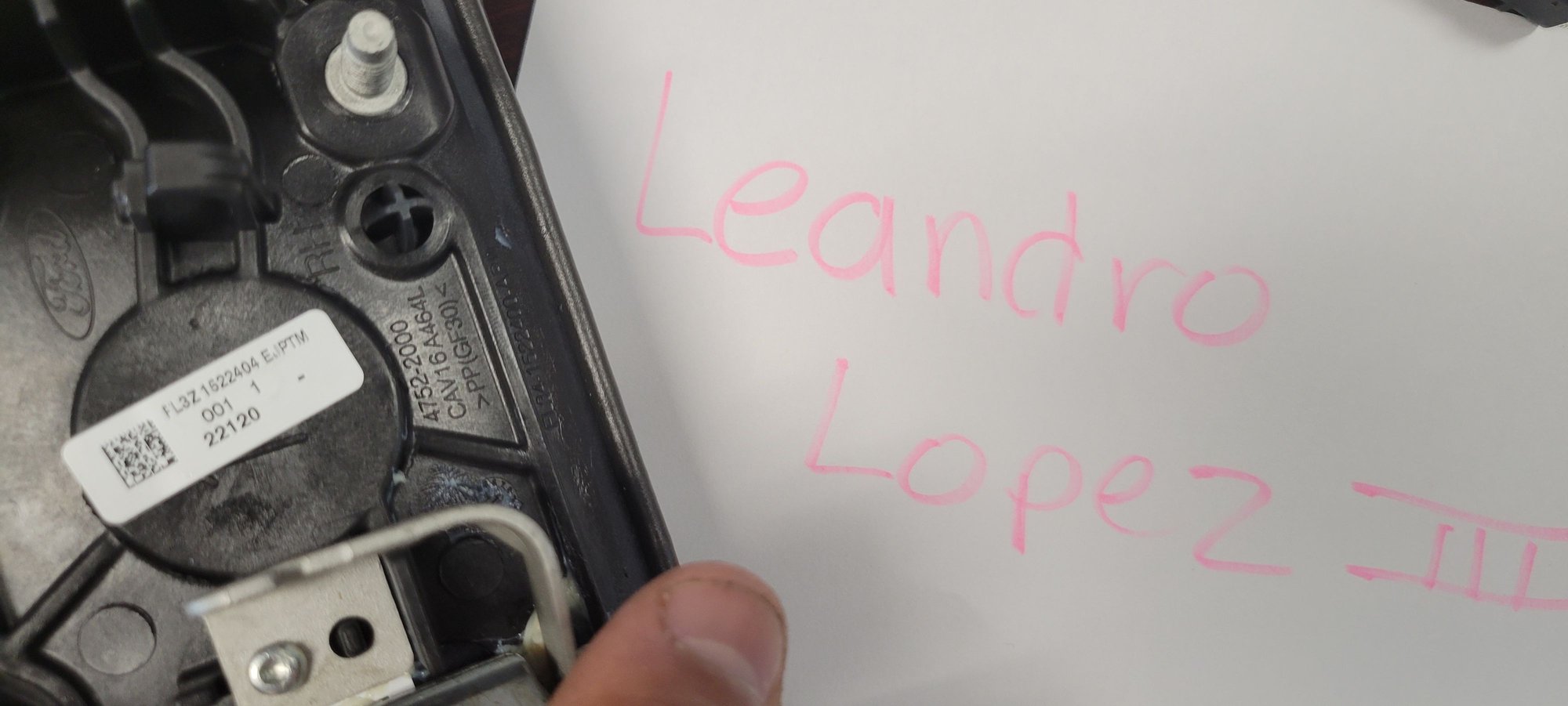 Texas 15- 17. Front passenger door handle chrome. W/ passive Entry ...