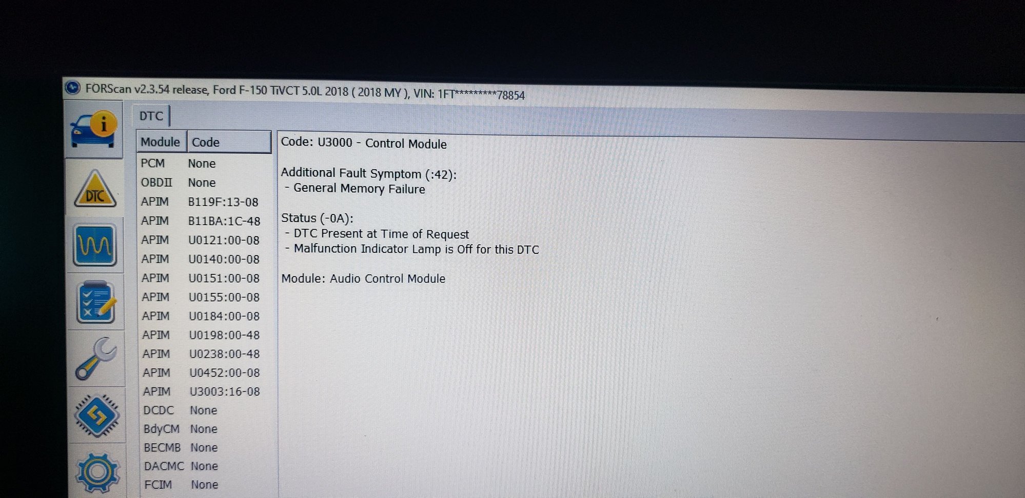 ACM code issue on a 2018 F150 XLT - Ford F150 Forum - Community of Ford ...
