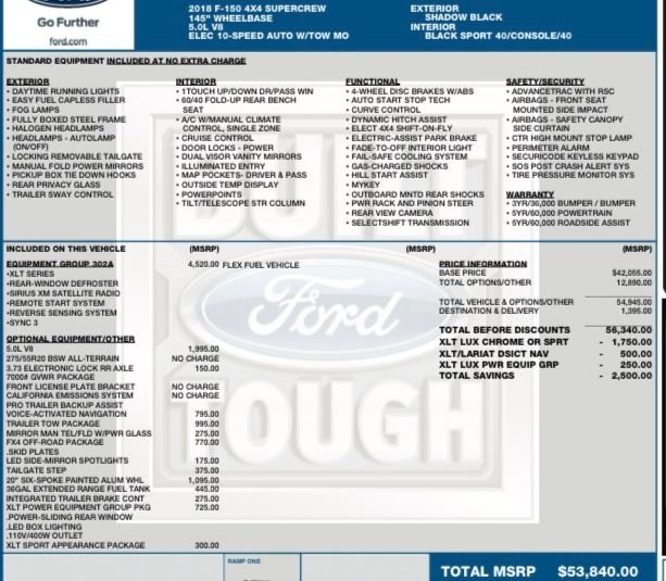 2018 F150 Window Sticker or Carfax - Page 3 - Ford F150 Forum ...