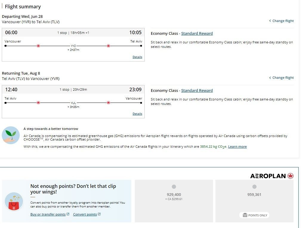 Priority Rewards (Aeroplan 2.0) - information & experiences - Page 30 ...