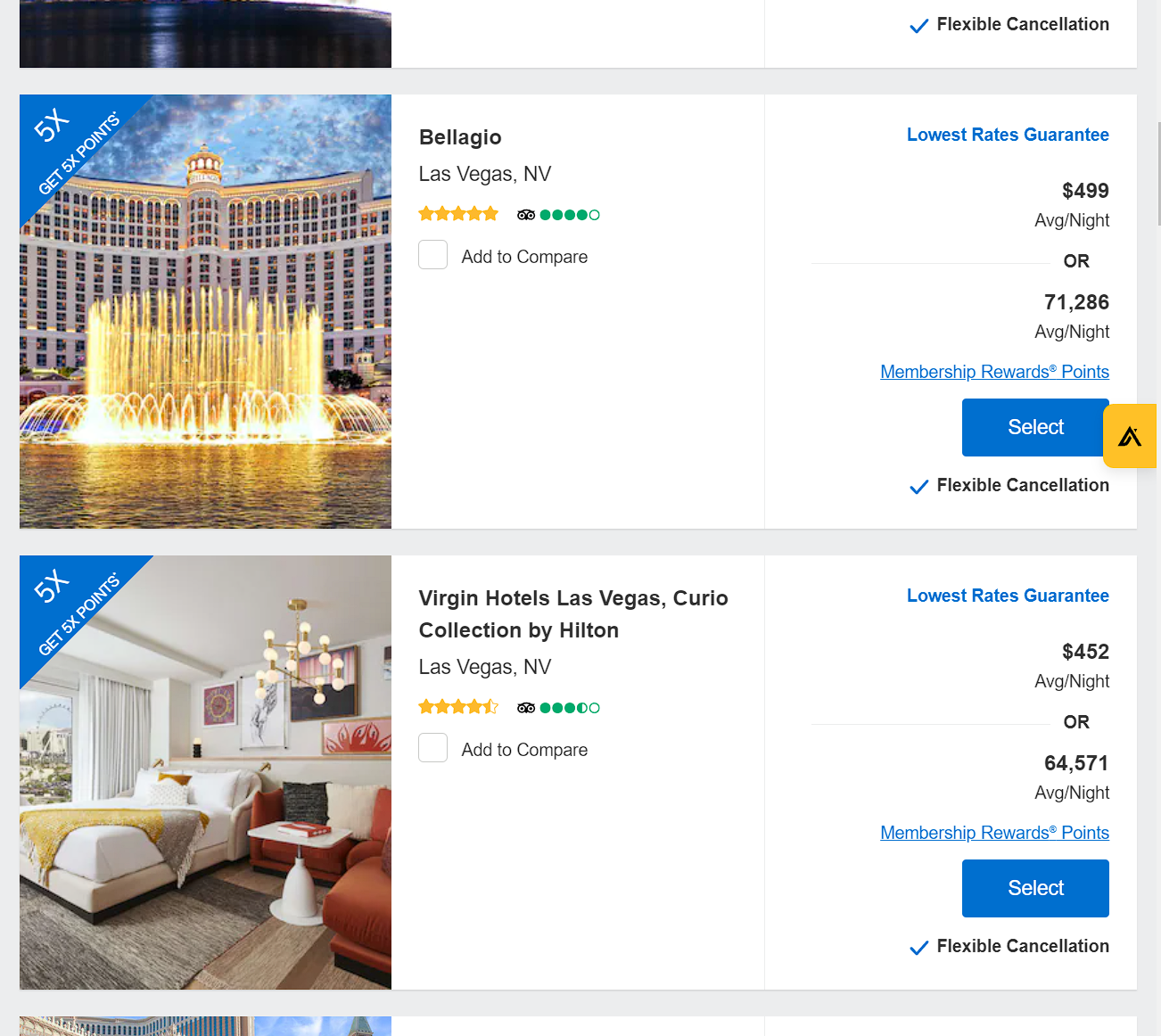 Major AMEX FHR/THC changes (MGM Las Vegas properties did not renew for 2024) - Page 3 ...