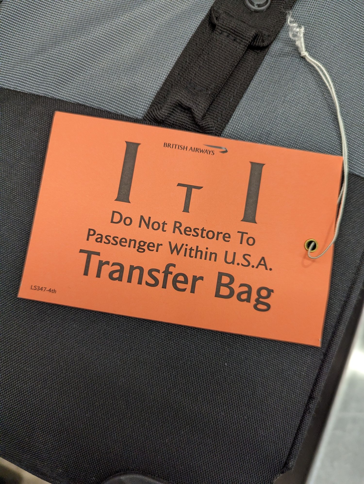 ITI bag transfer DFW // Journey starting in GVA - FlyerTalk Forums