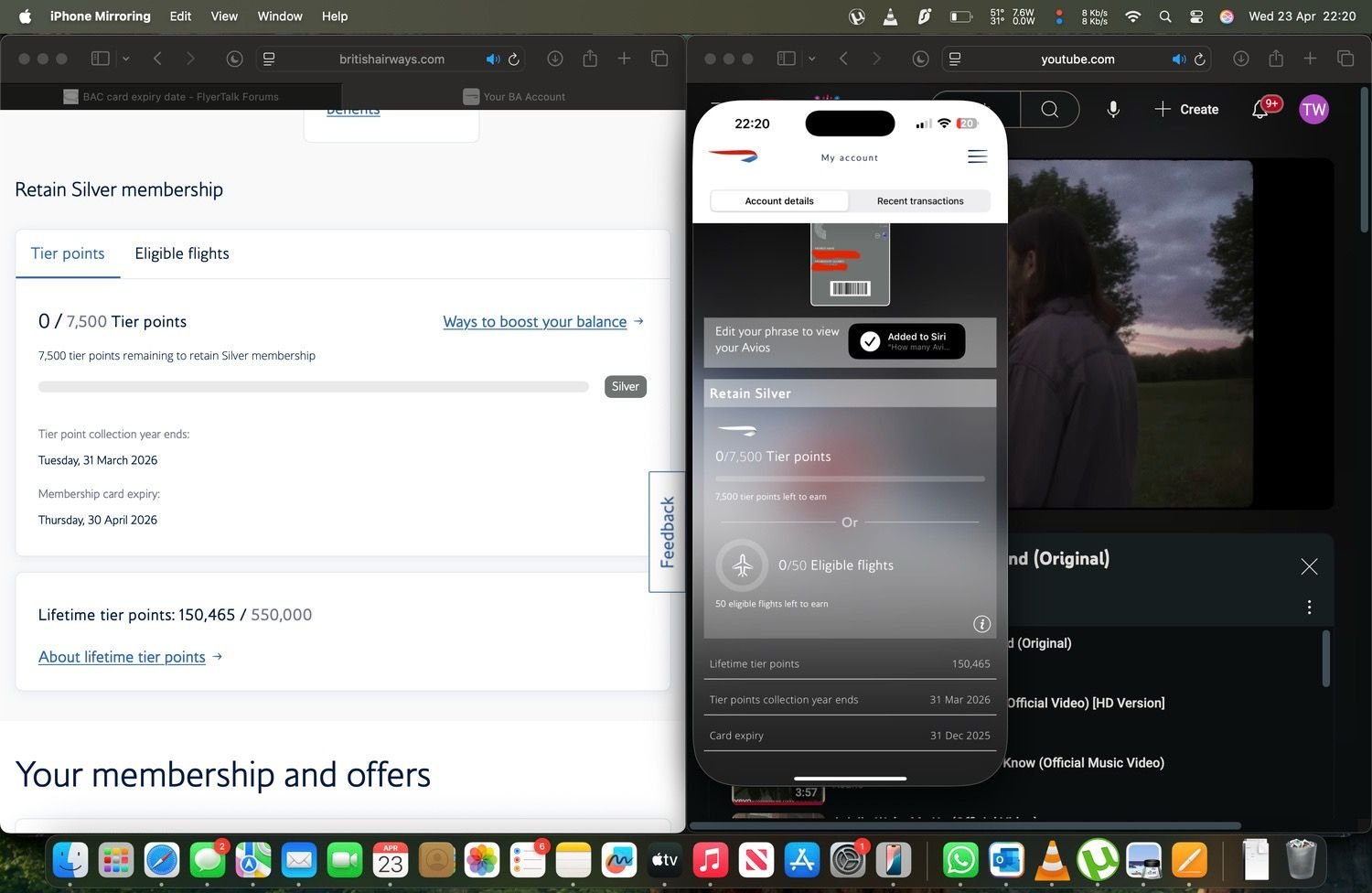 BAC card expiry date - FlyerTalk Forums