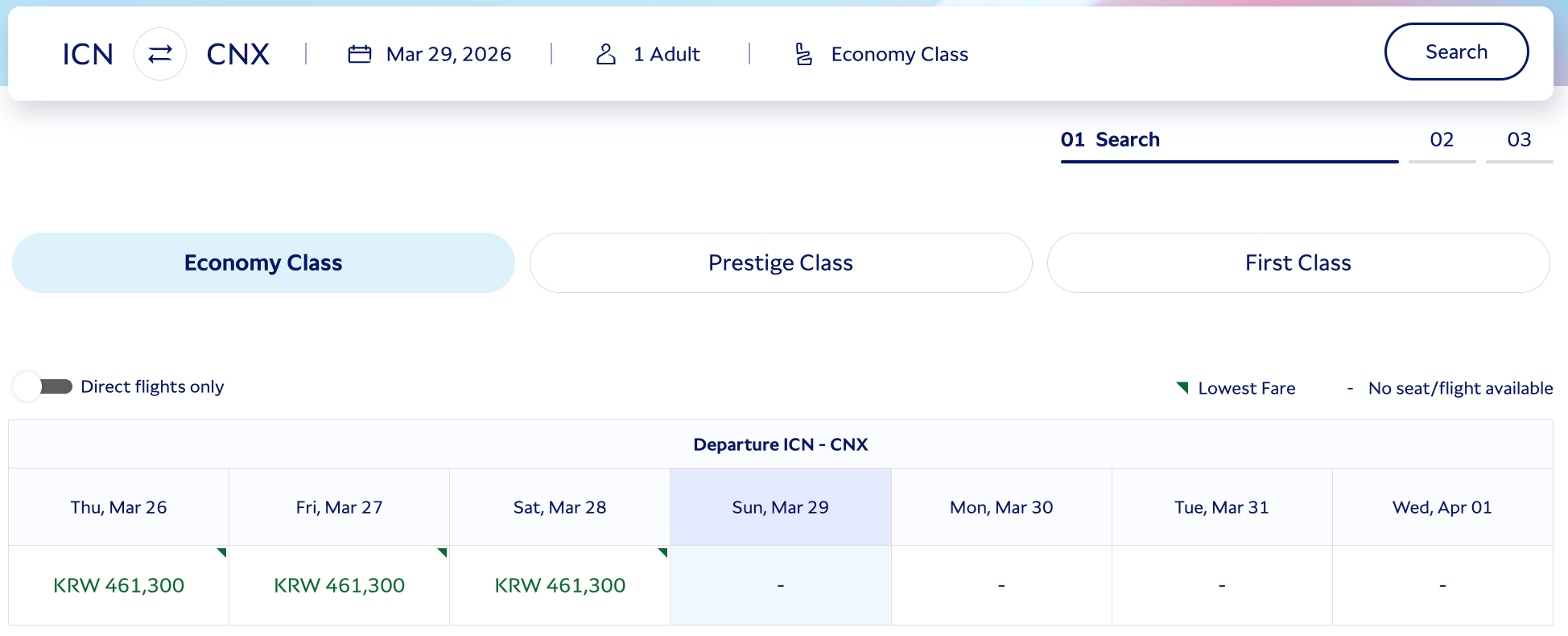 ICN-CNX (Chiang Mai) route cancelled after March 28, 2026? - FlyerTalk Forums