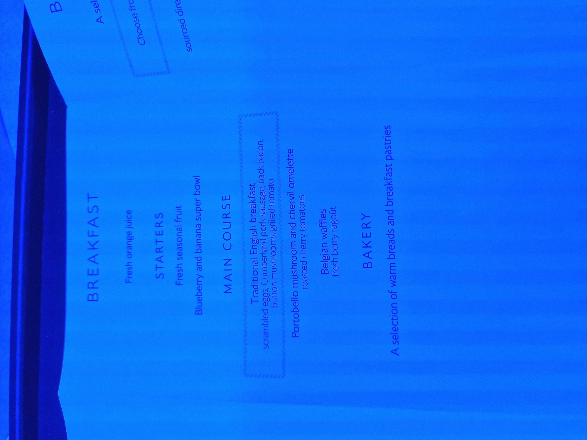 Club World dining - restoration of full menu - 28 October 2022 - Page ...