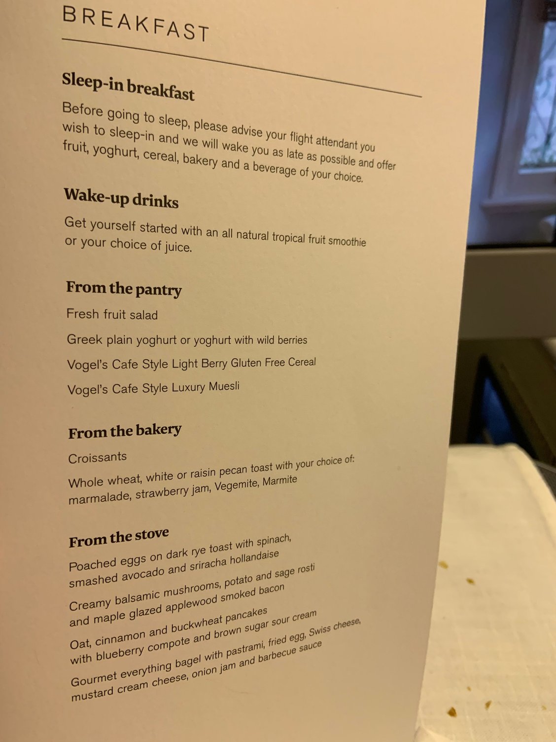Business Class Menus? - Page 2 - FlyerTalk Forums